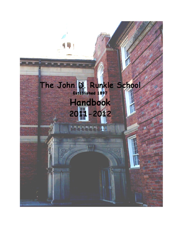 Runkle Handbook 2011-2012 | PDF | Homework | English As A Second Or ...