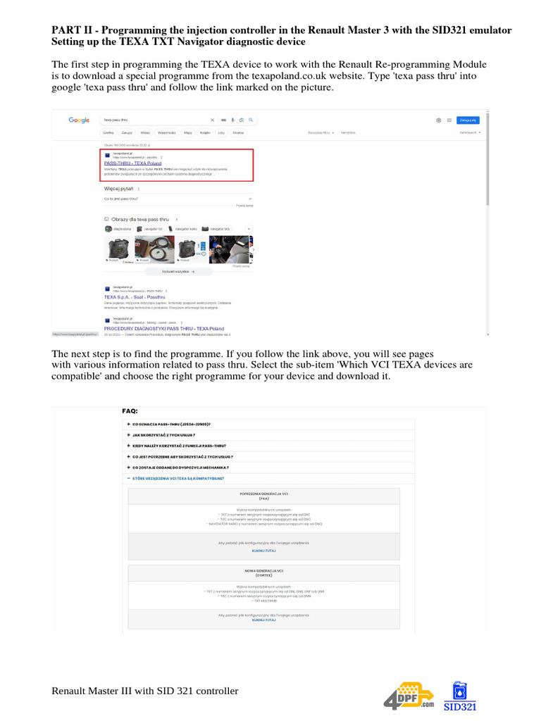 Programming Manual Preparation of TEXA Diagnostic Device Part II | PDF | Emulator | Classes Of ...
