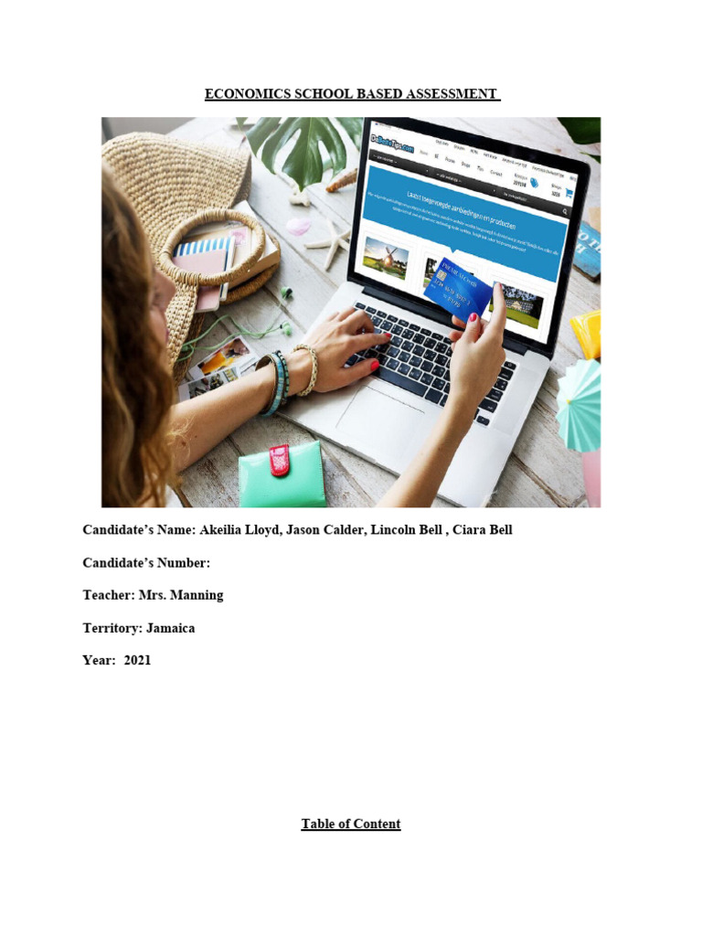 Economics SBA | PDF | Online Shopping | E Commerce