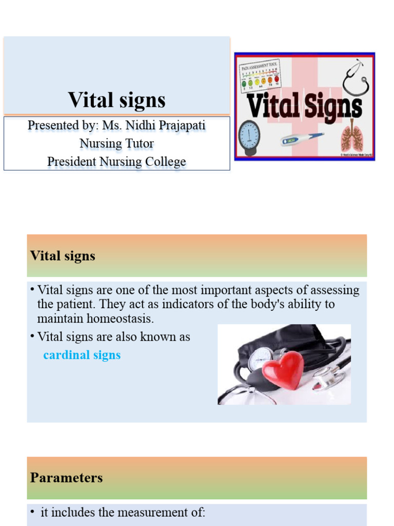 Vital Signs | PDF | Thermoregulation | Fever