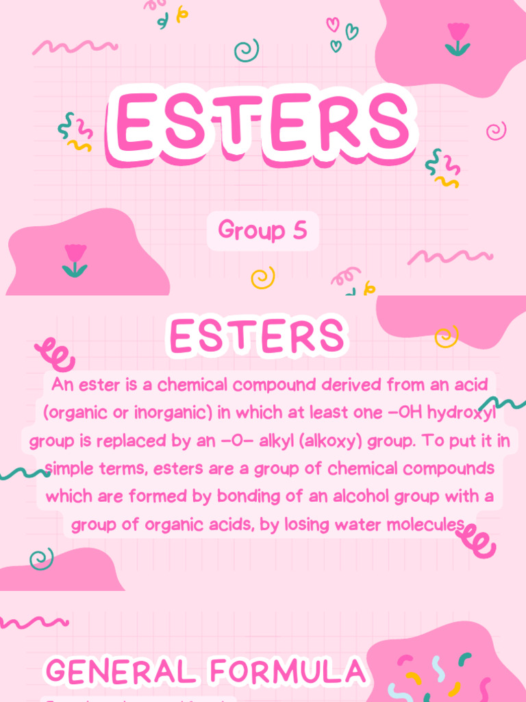 Esters | PDF | Ester | Molecules