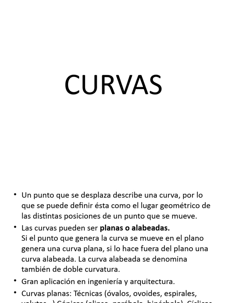 Curvas Geométricas | PDF | Elipse | Curva