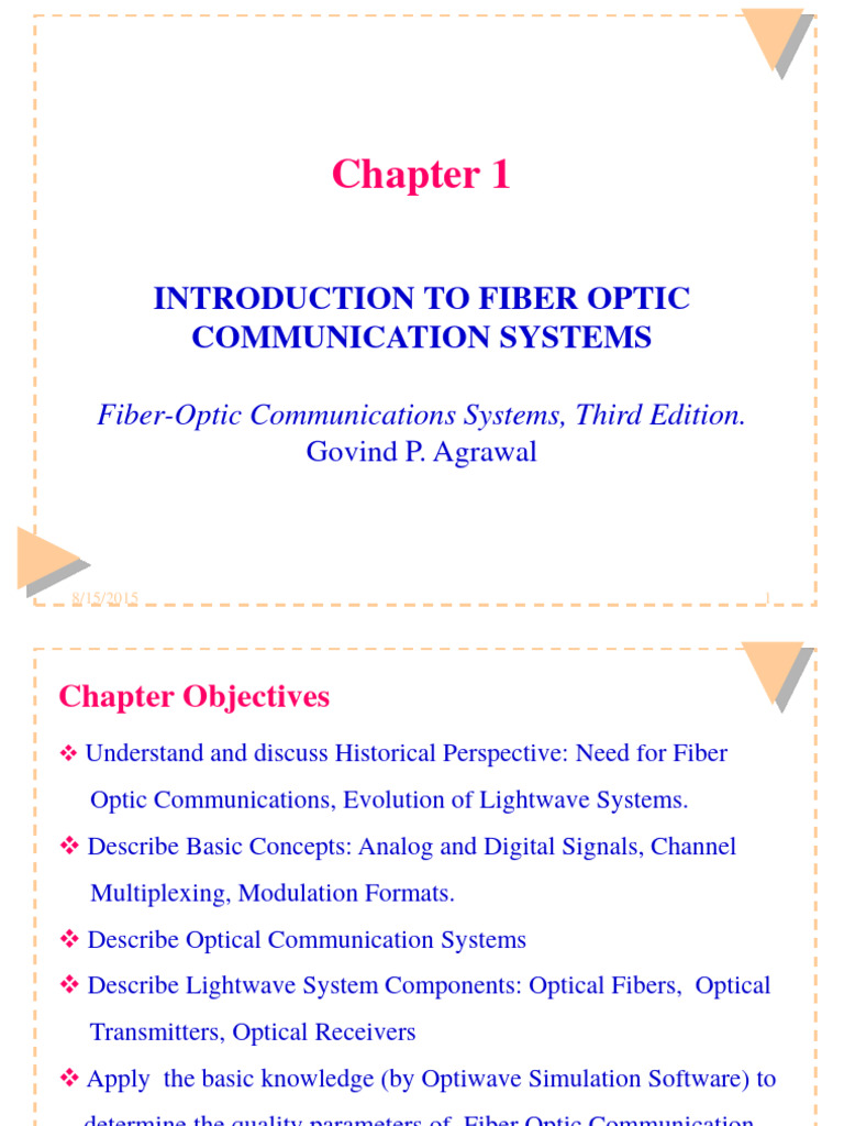 Chapter 1 Introduction FOCS | PDF | Fiber Optic Communication | Telecommunications