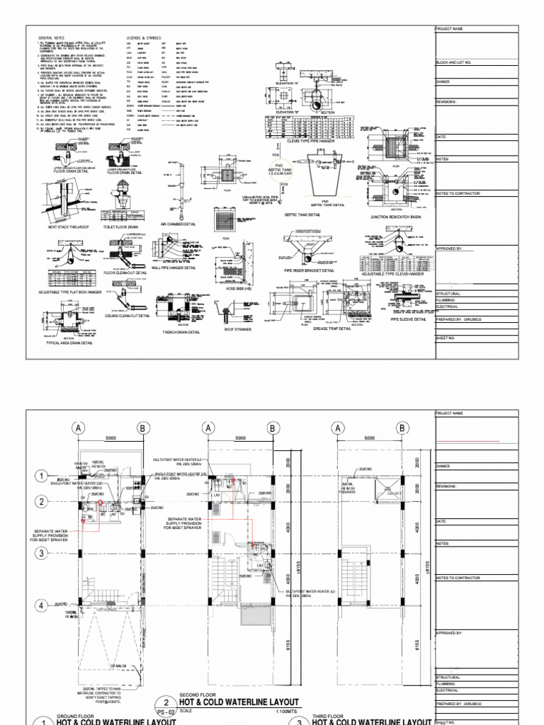 Sample Plumbing Plan For Reference Only | PDF