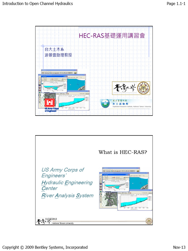 HEC RASHandout | PDF | Fluid Dynamics | Pressure