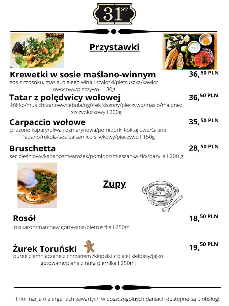 Street 31 Menu PL | PDF