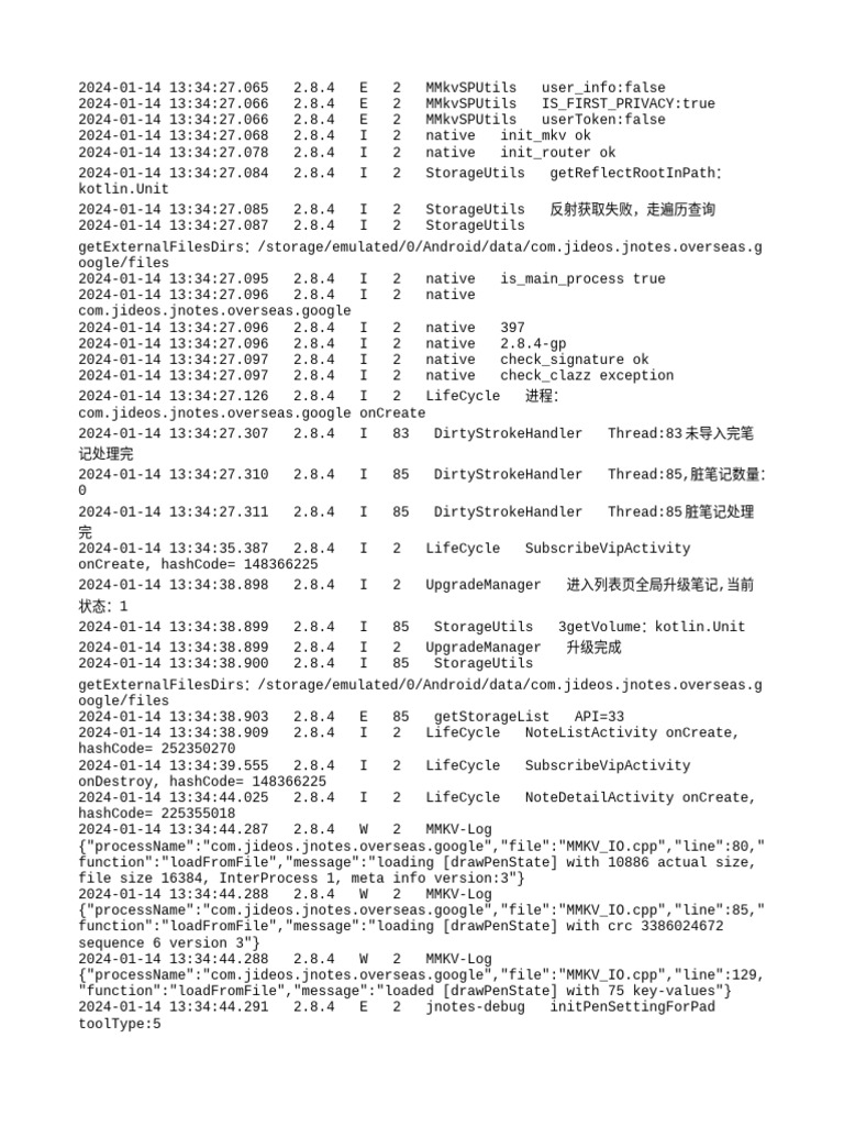 2024 01 14 - Log | PDF | Software | Computing Platforms