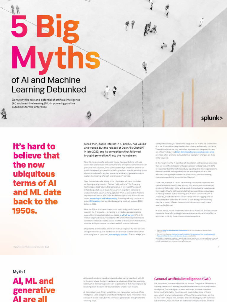 5 Big Myths of Ai and Machine Learning Debunked | PDF | Machine Learning | Artificial Intelligence