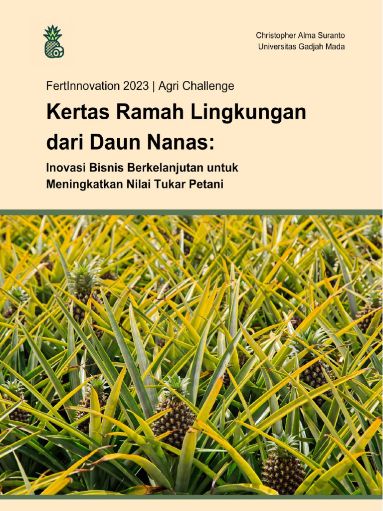 Kertas Ramah Lingkungan dari Daun Nanas | PDF