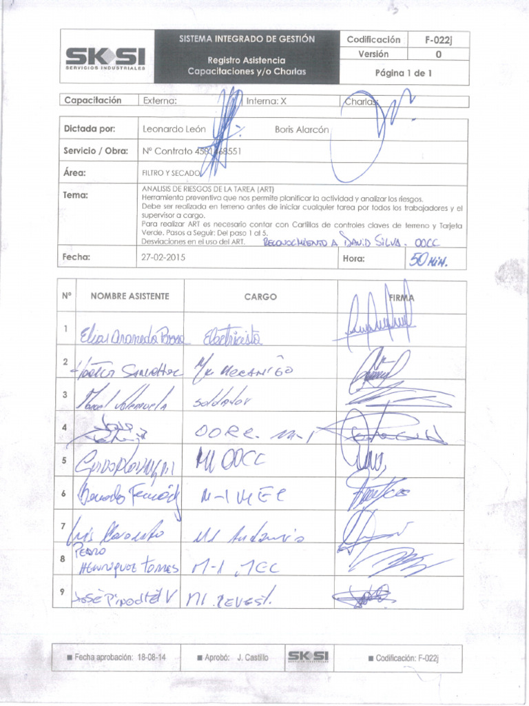 Reinstrucción ART SKSI | PDF