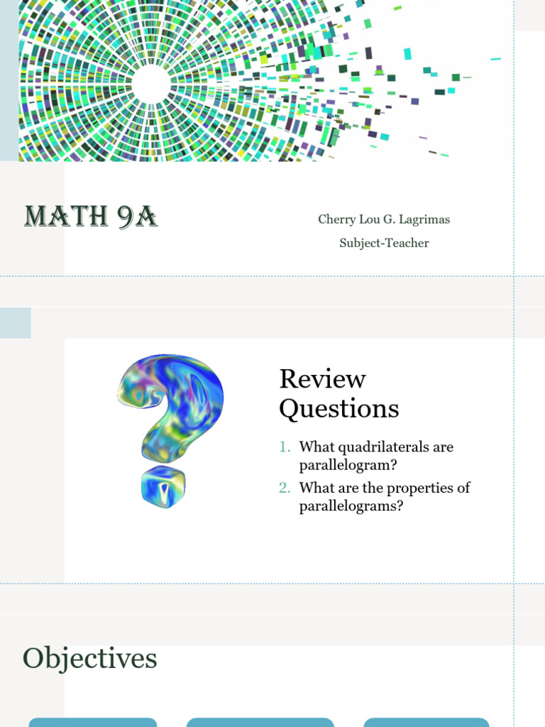 Understanding Parallelograms and Proofs | PDF | Mathematical Proof ...