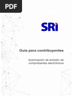 Guía de Facturación Electrónica SRI | PDF | Factura | Informática