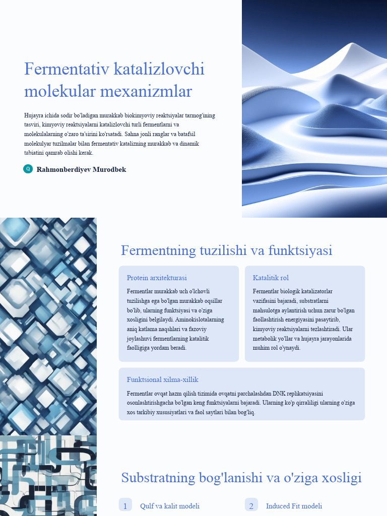 Introduction To Enzymatic Catalysis | PDF Introduction To Enzymatic Catalysis | PDF