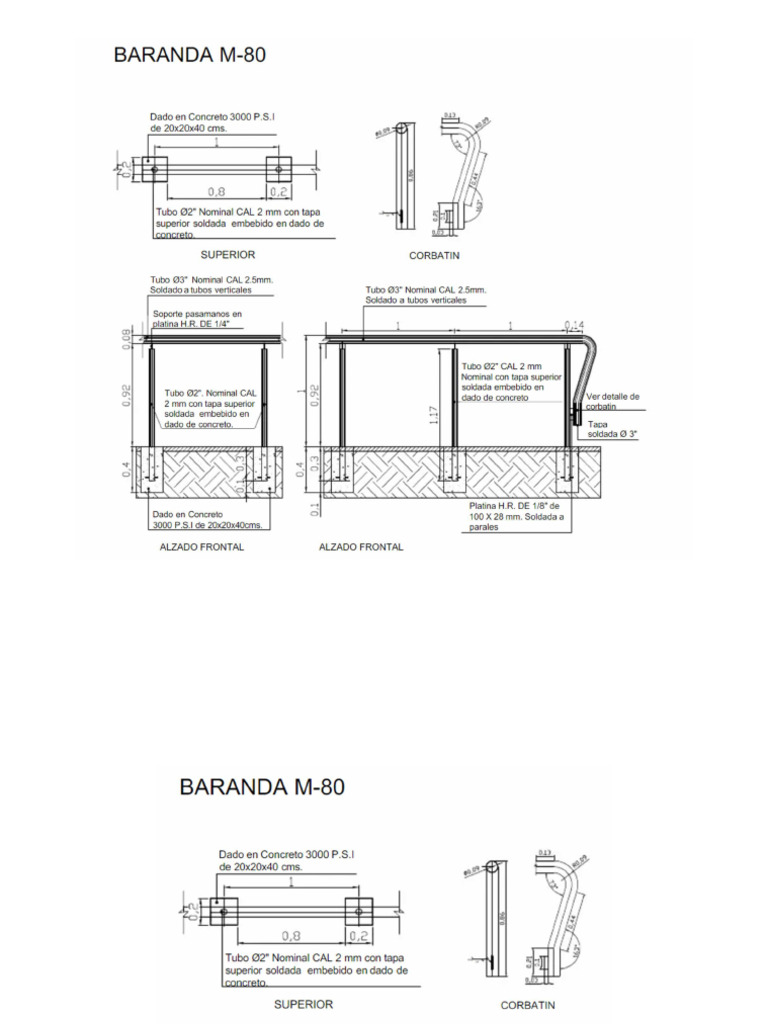 Baranda M-80 | PDF