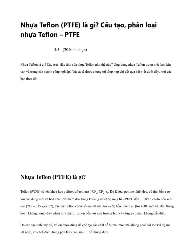 Teflon | PDF