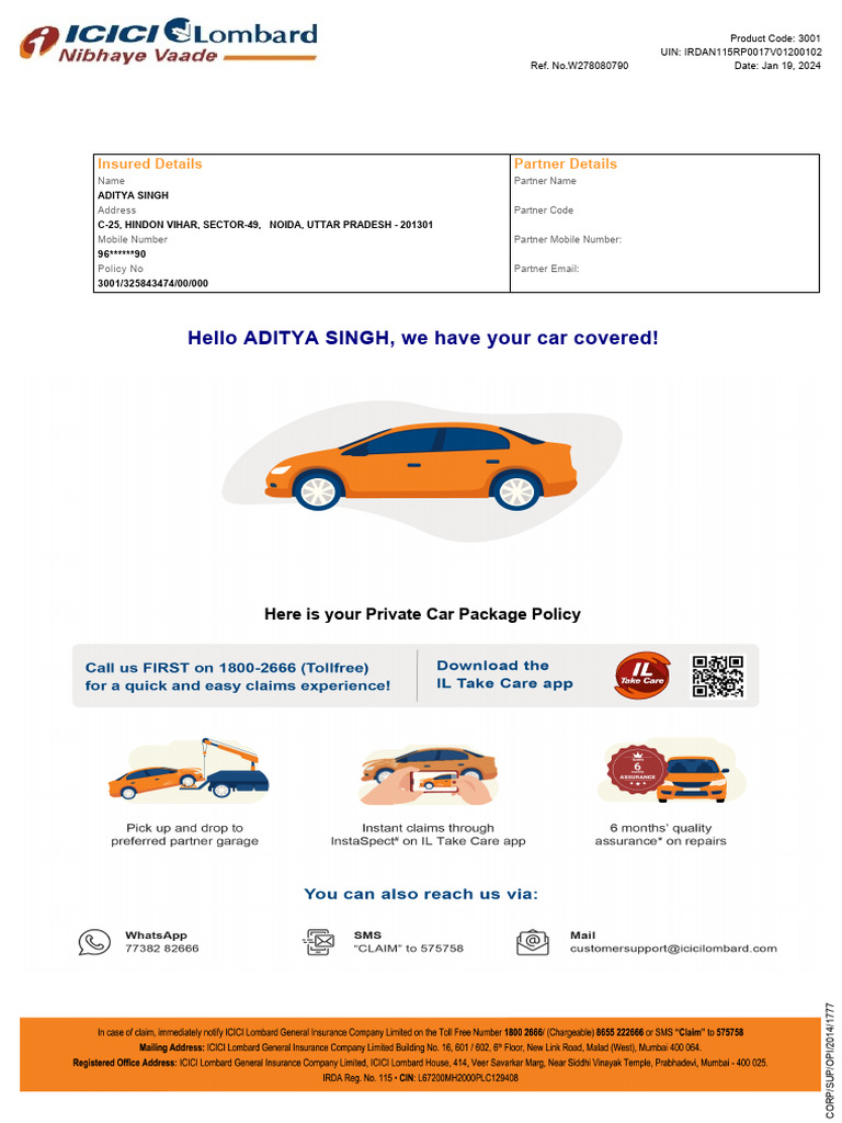 3001_325843474_00_000 | PDF | Insurance | Pro Rata