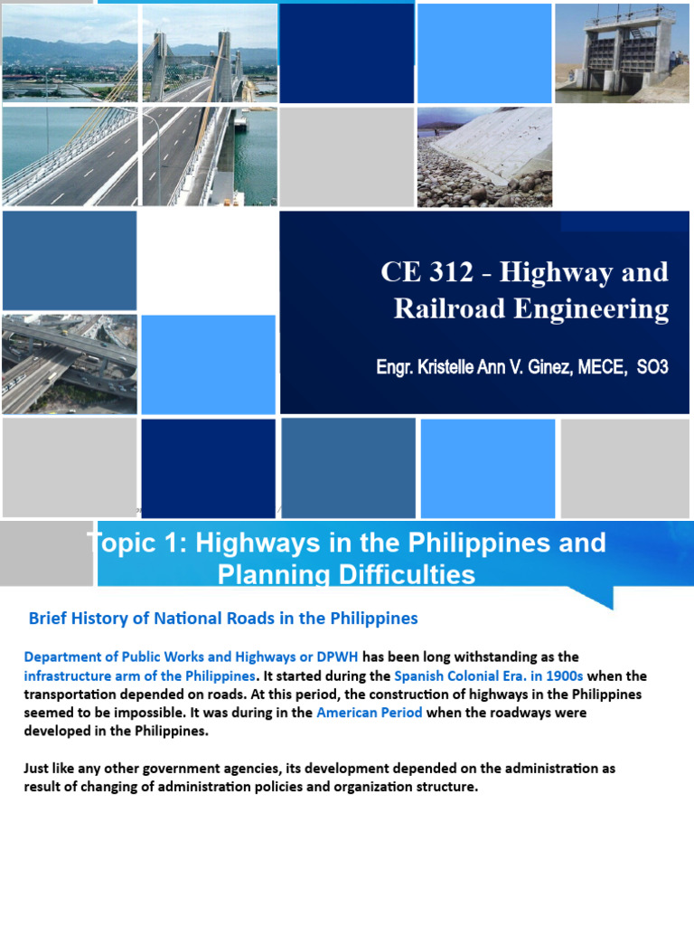 Week 3 Highway Development and Planning | PDF | Economies | Infrastructure