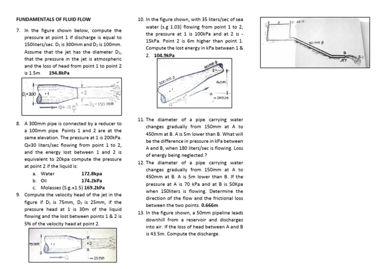 Fundamentals-of-Fluid-flow-II | PDF | Pressure | Phases Of Matter