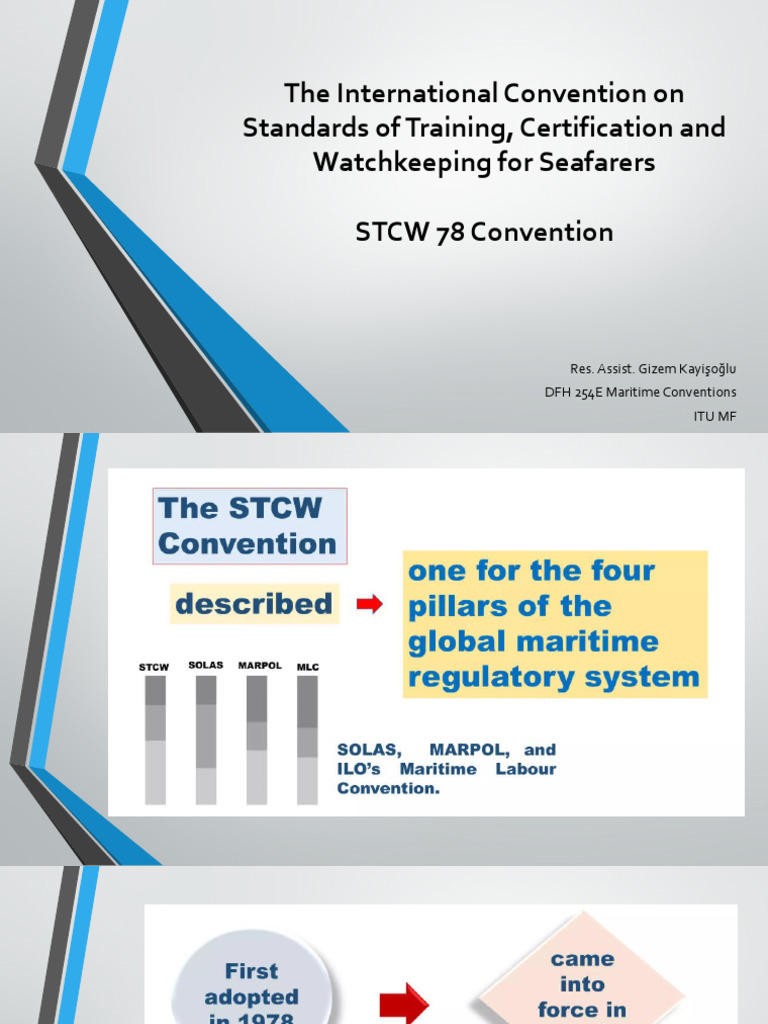 STCW 78 Convention | PDF | Shipping | Transport