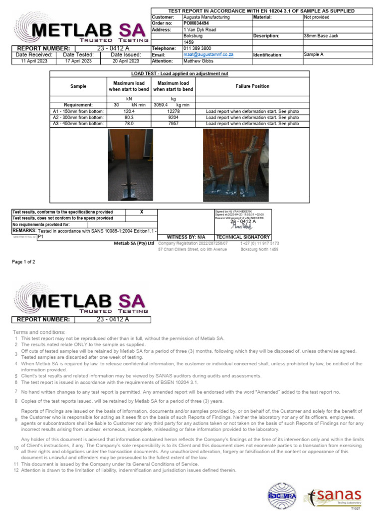 23-0412A Augusta Steel | PDF | Government | Private Law