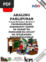 Ap10 - q1 - Mod3 - Paghahandang Nararapat Gawin Sa Harap NG Panganib Na Dulot NG Suliraning ...