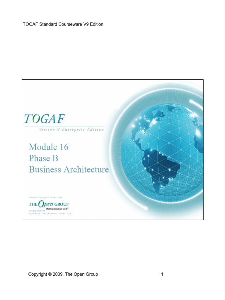 TOGAF-Phase B - Business Architecture | PDF | Business Process | Use Case