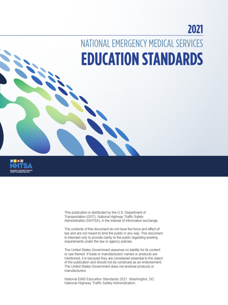 EMS Education-Standards 2021 | PDF | Emergency Medical Technician ...