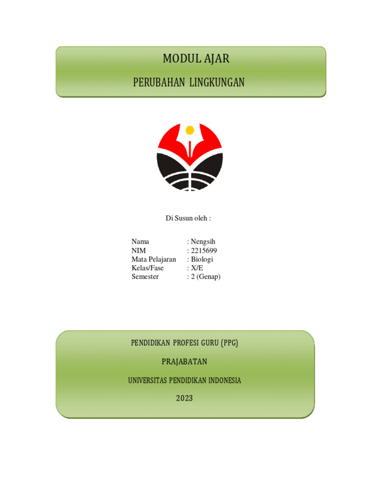 Demonstrasi Kontekstual - T4 - PB - Modul Ajar - Nengsih | PDF