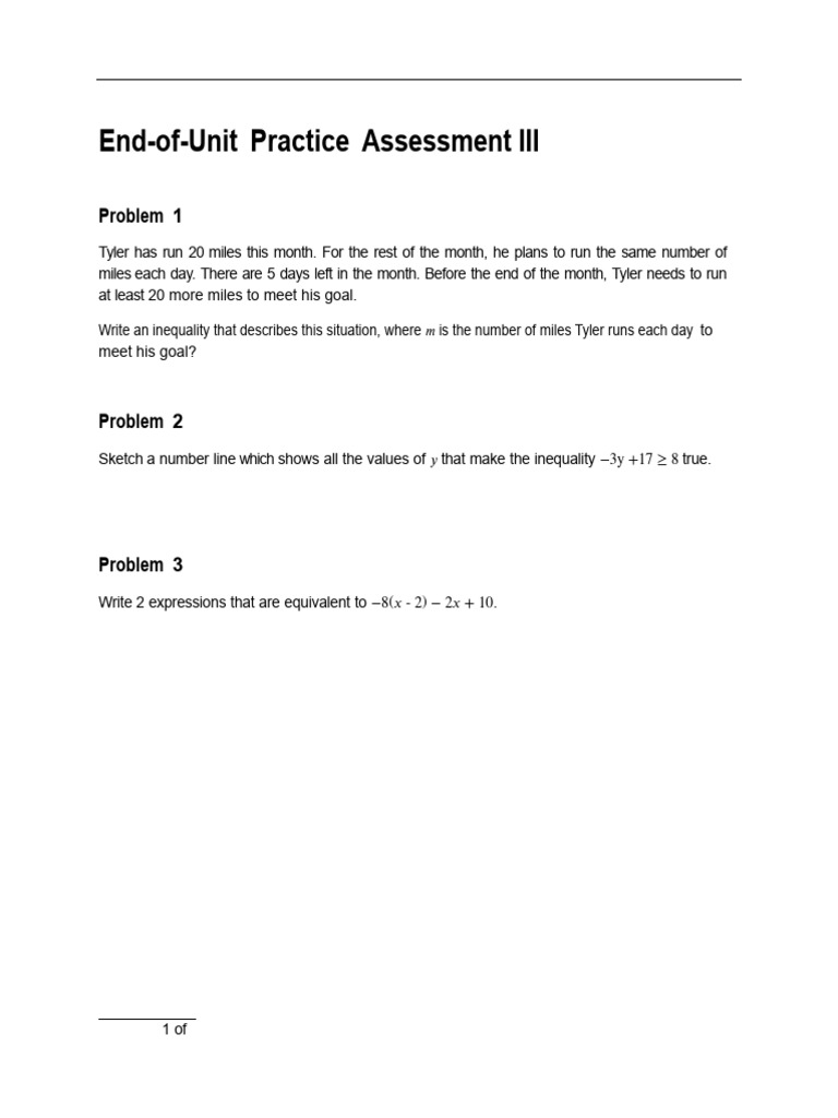 End of Unit practiceassessmentIII1 | PDF | Teaching Methods & Materials