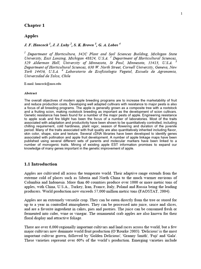 Apple Breeding-1 | PDF | Apple | Ploidy