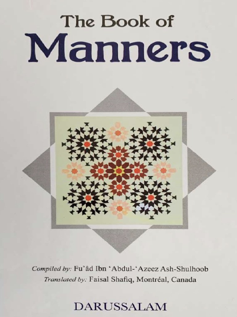 The Book of Manners | PDF