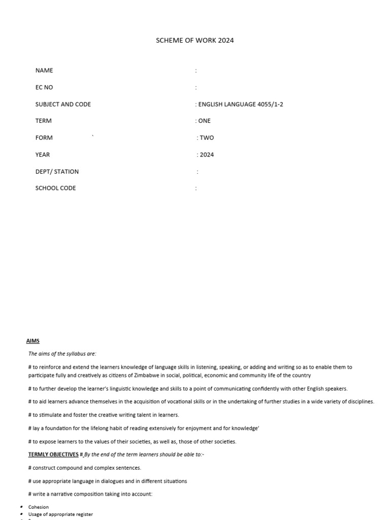 New Scheme Format English f2 t1 2024 | PDF | Reading Comprehension | Question