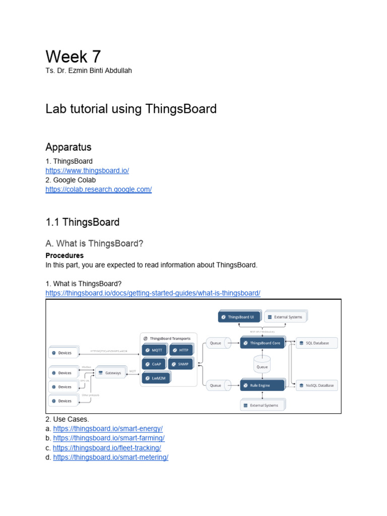 Week 7 Lab Tutorial Using ThingsBoard | PDF | Icon (Computing) | Button ...