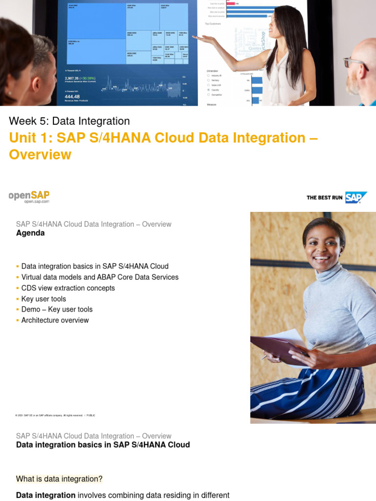 openSAP s4h27 Week 5 Unit 1 CDI Presentation | PDF
