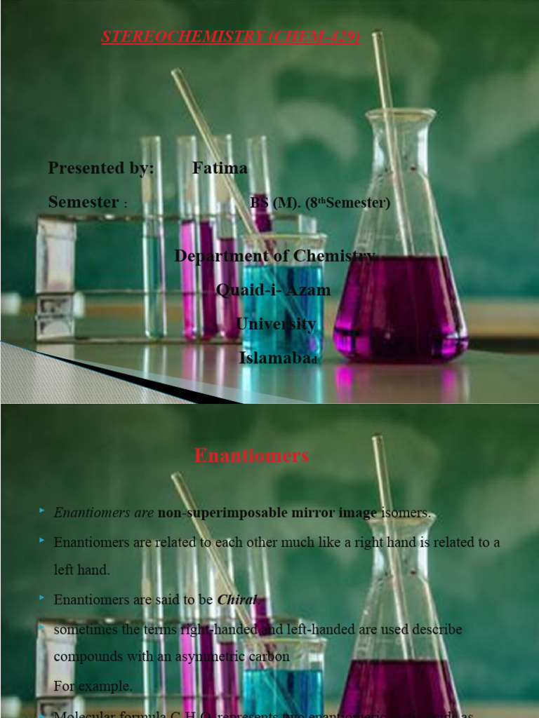 Stereochemistry | PDF | Space | Stereochemistry Stereochemistry | PDF | Space | Stereochemistry