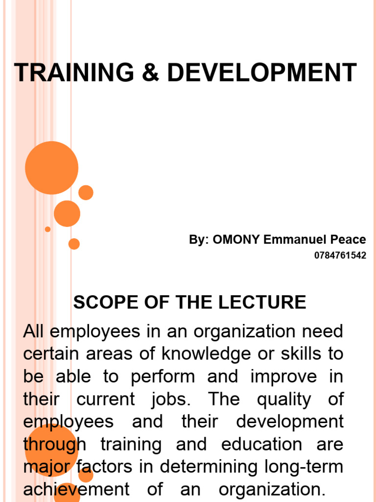 5. Training and development | PDF | Employment | Behavior Modification
