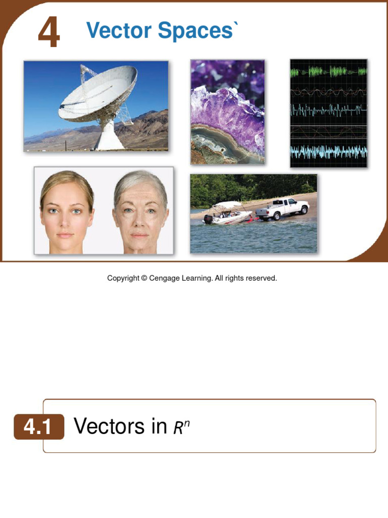 LarLinAlg8 LecturePPTs 04 01 | PDF | Vector Space | Euclidean Vector