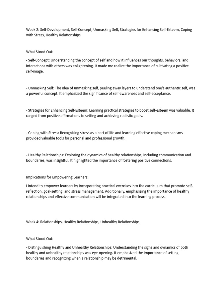 Hfle Porfolio1 | PDF | Learning | Self Concept