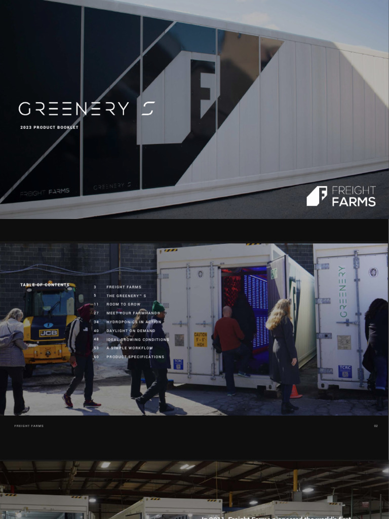 Freight Farms Greenery S Product Booklet - May 2023 | PDF | Home & Garden