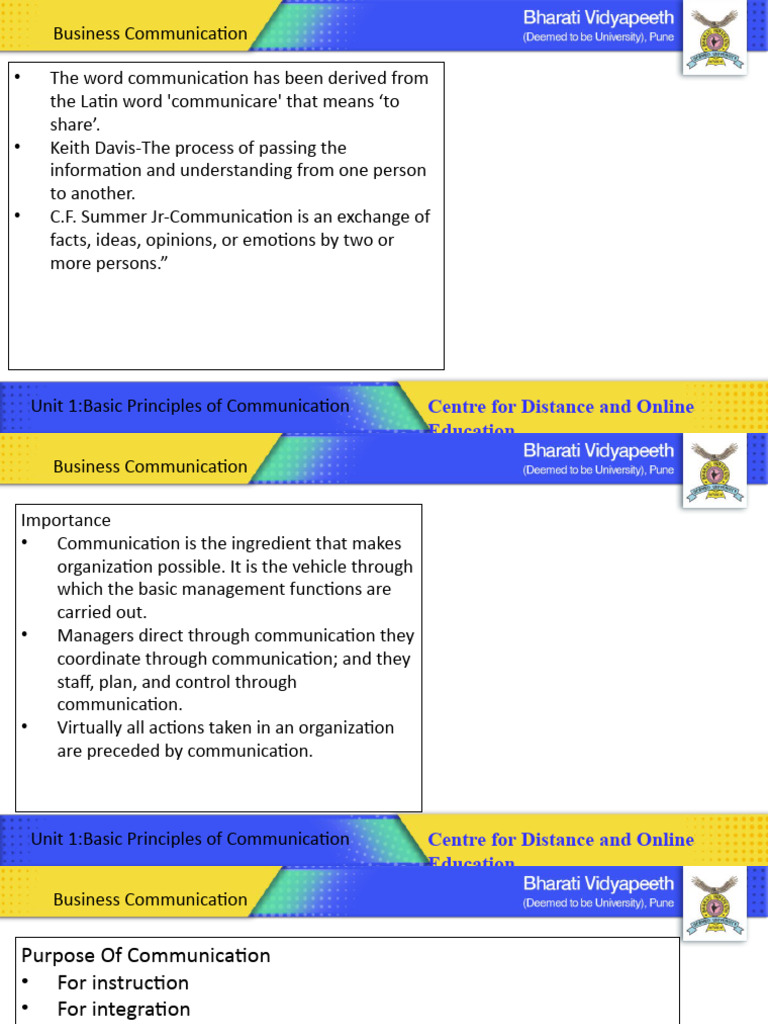 Unit 1 | PDF | Communication | Information