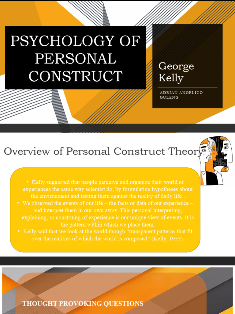 Personal Construct Theory Guide | PDF | Self Concept | Psychology