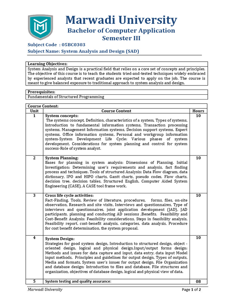 05bc0303 System Analysis and Design | PDF | Databases | Information