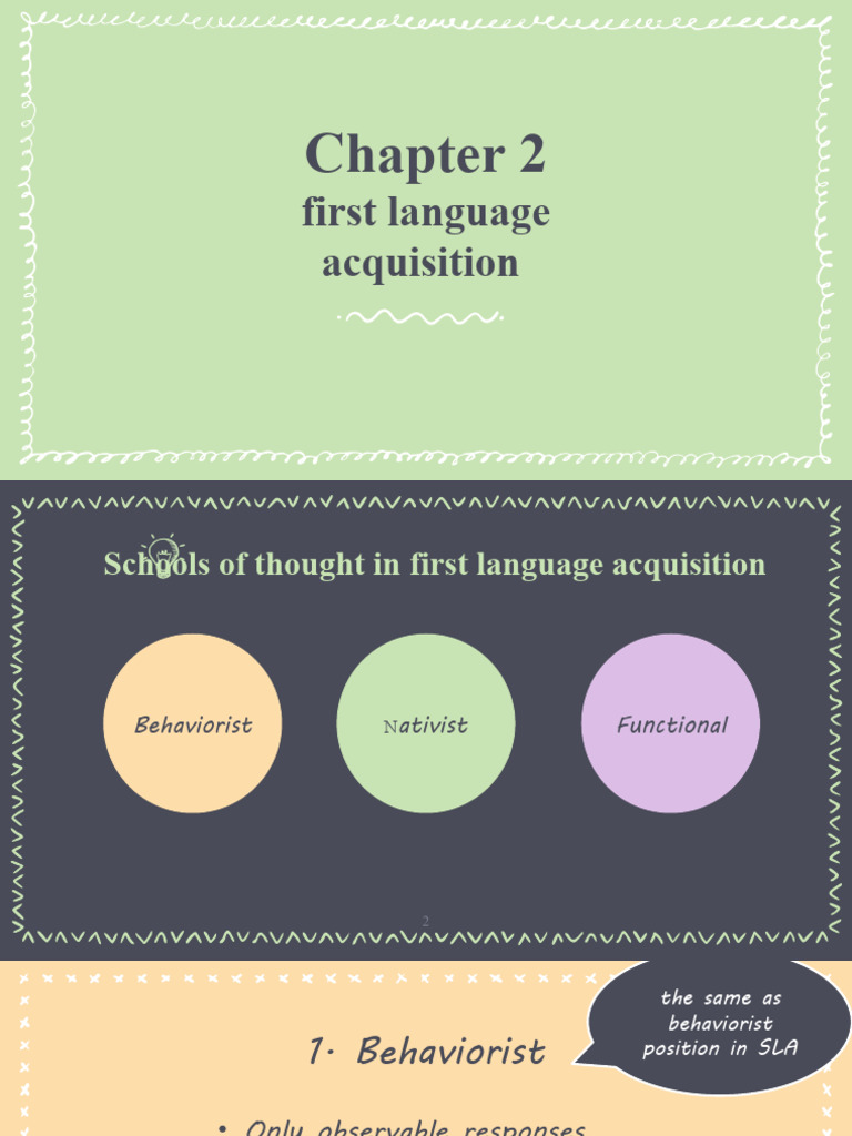 First Language Acquisition | PDF | Language Acquisition | Second Language Acquisition