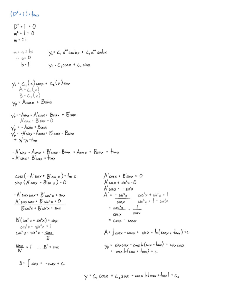 Sample Differential Equation | PDF