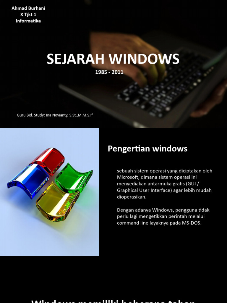 Sejarah Perkembangan Windows 1985-2021 | PDF | Komputer