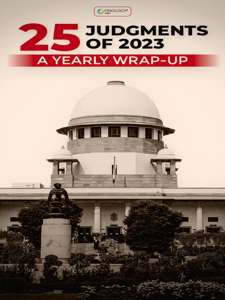 25 Most Important Judgments - 2023 | PDF | Government | Justice