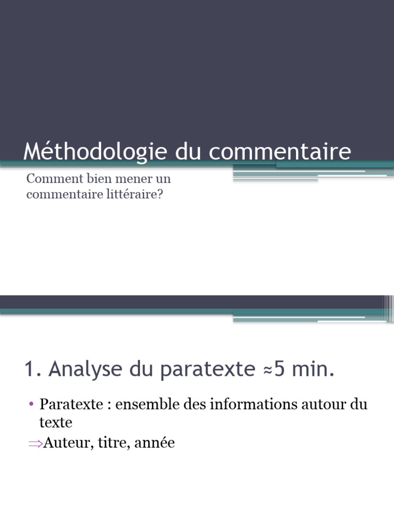 Méthodo Commentaire | PDF | Communication humaine | Linguistique
