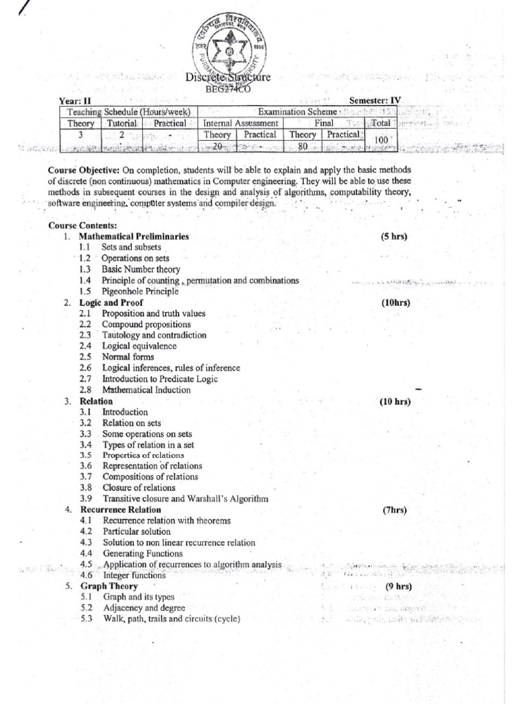 Discrete Structure | PDF