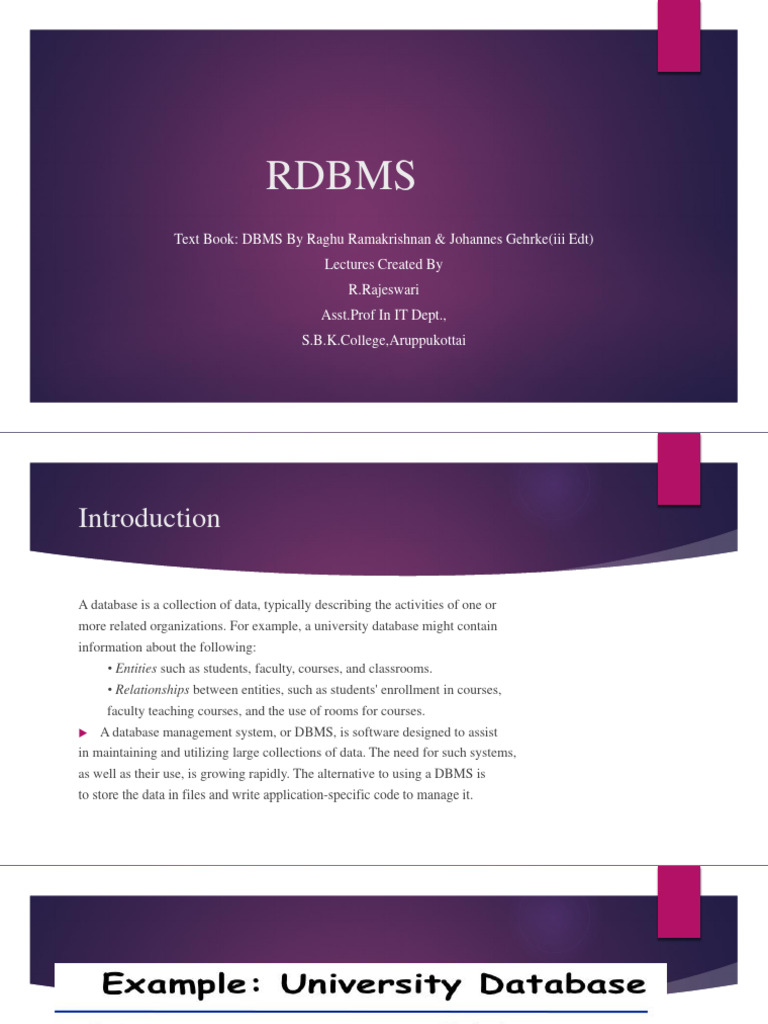 Rdbms | Download Free PDF | Databases | Data Model