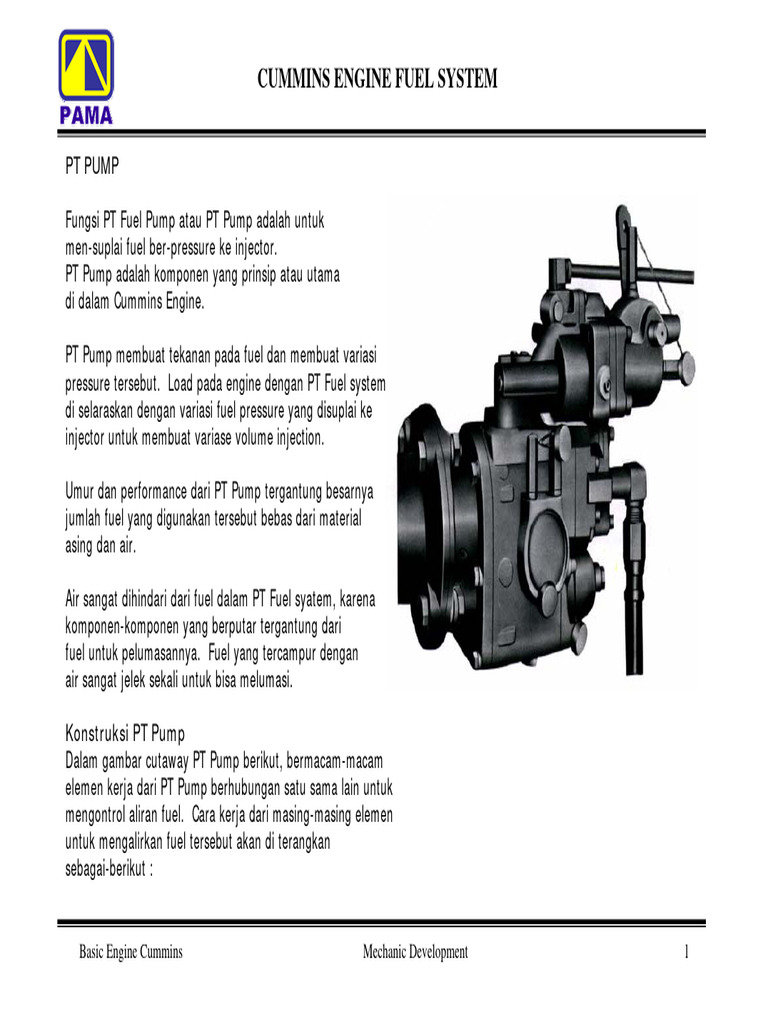 B Basic Cummins PT PUMP | PDF